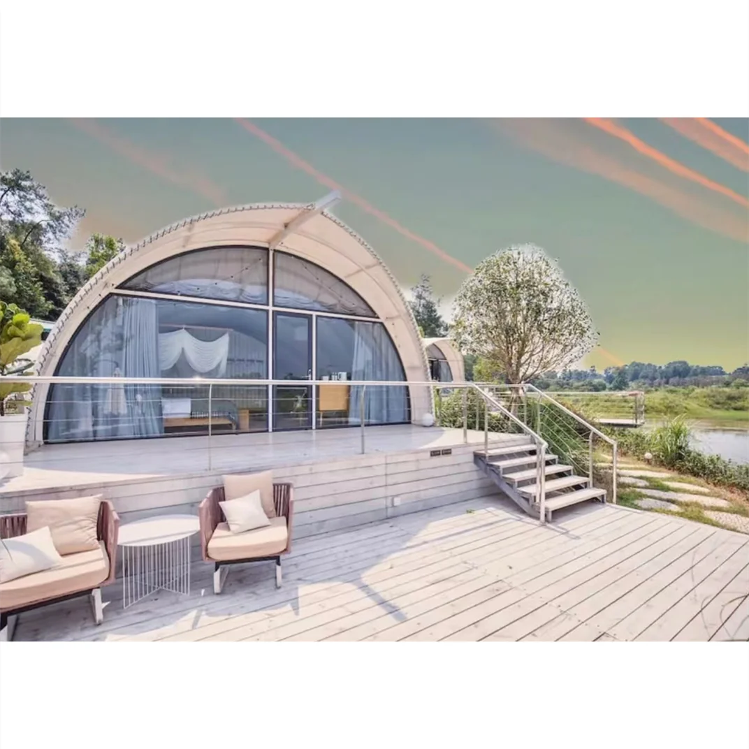 Luxury Hotel Shell Tent Resort House Steel Structure Shell Safari Tent ...