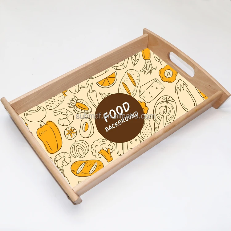 Customized Diy Gift Photo Wood Food Serving With White Glossy Mdf Sheet ...