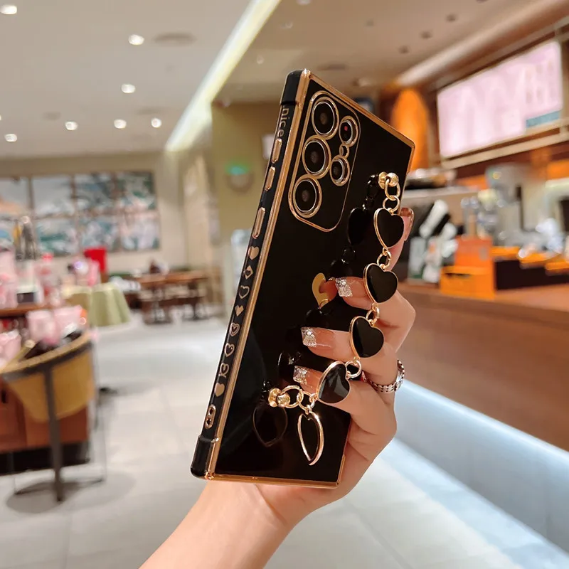 Wholesale Lady Gold Plated Phone Case For Samsung S23 Phone Case With ...