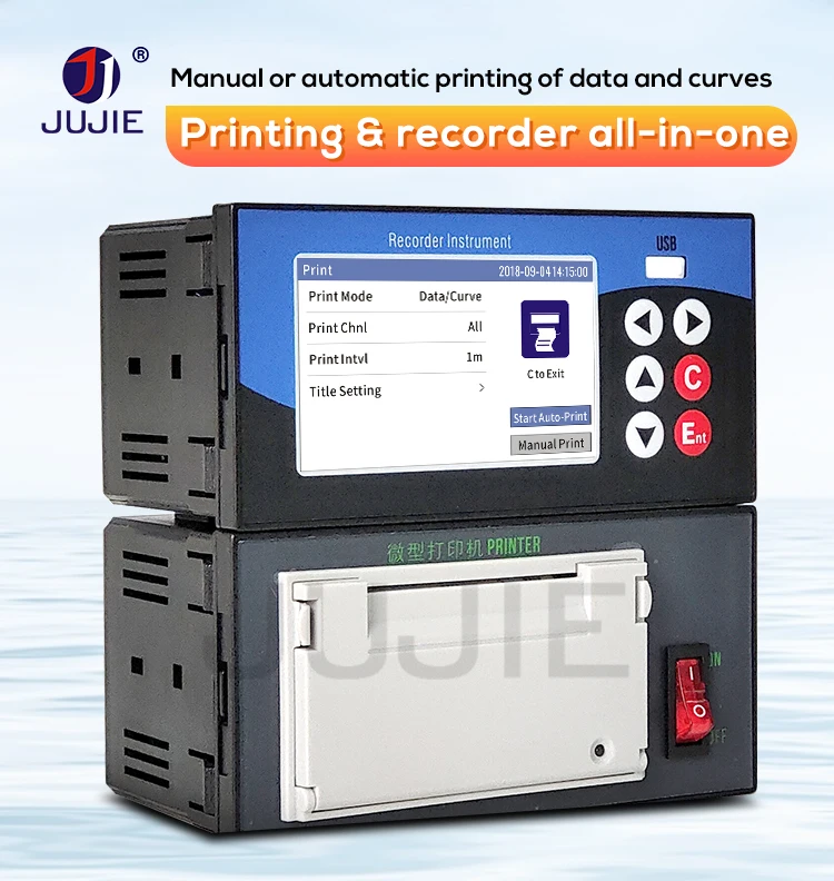 Multi-channel Data Recorder with Micro Printer Temperature Pressure ...