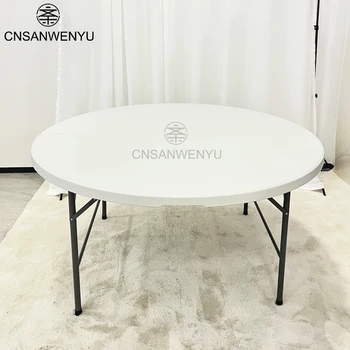 Outdoor 10 Seater Dining Banquet Wedding Event Party Round Table Top ...