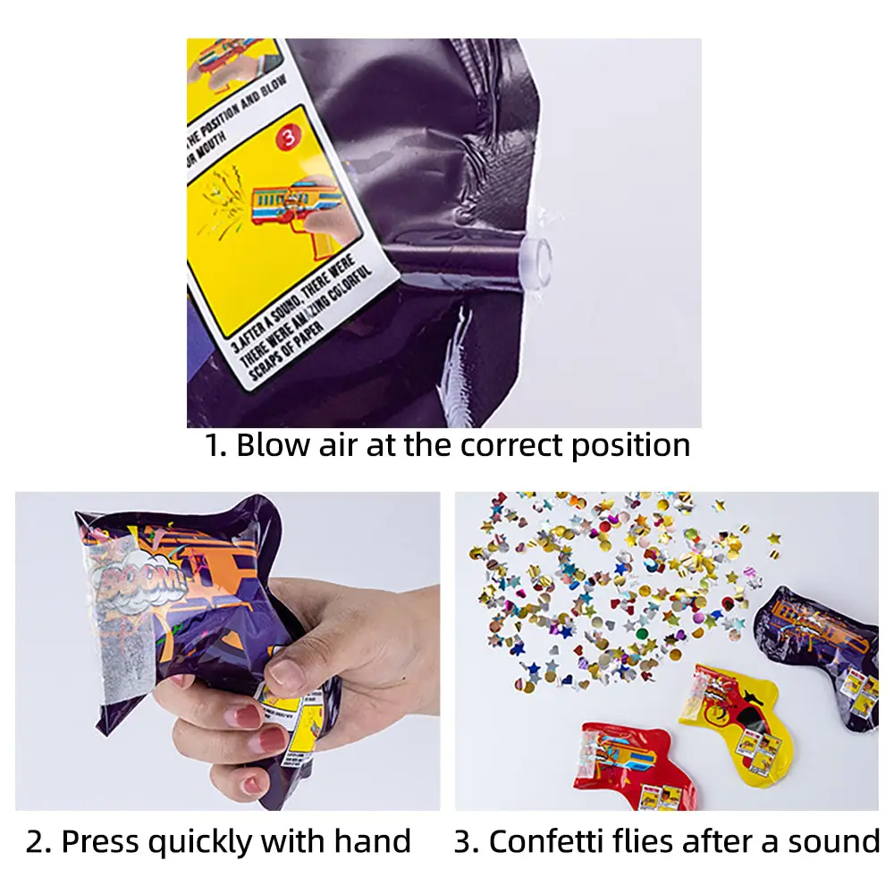 Party Pooper Confetti Gun - Fun Fireworks Toy Blaster