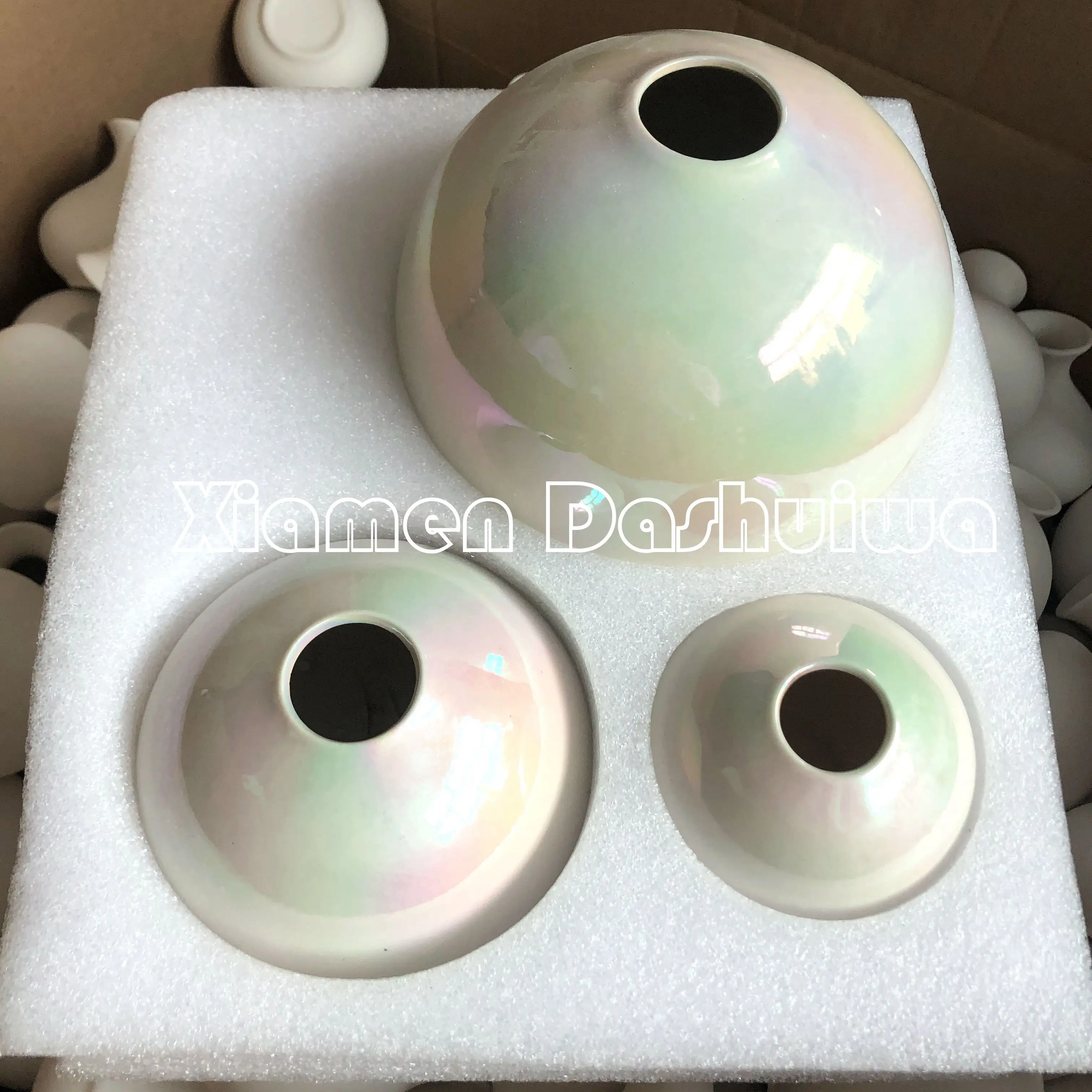 Golden Electroplated Ceramic Flower Vase for Home & Office Decor, OEM