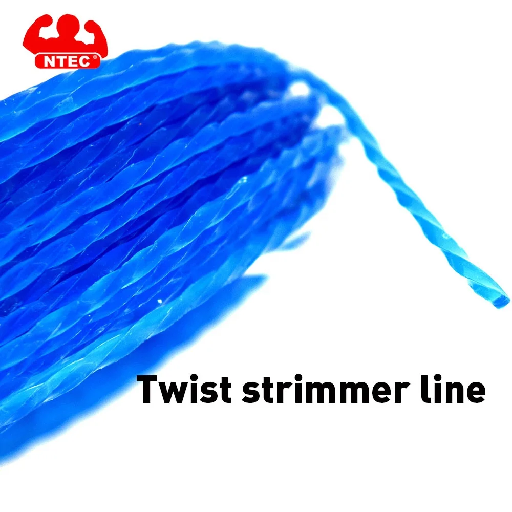 15m Heavy Duty Twist Strimmer Line Strong Brush Cutter Wire Cord Less ...