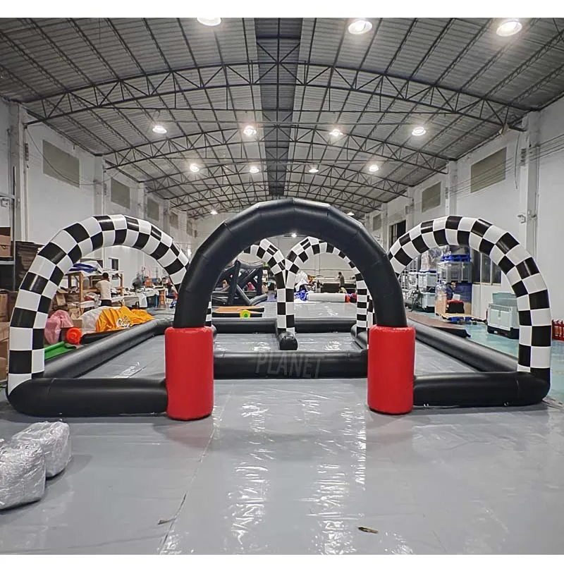 Custom Color Bumper Car Track PVC Tarpaulin Inflatable Race Track ...