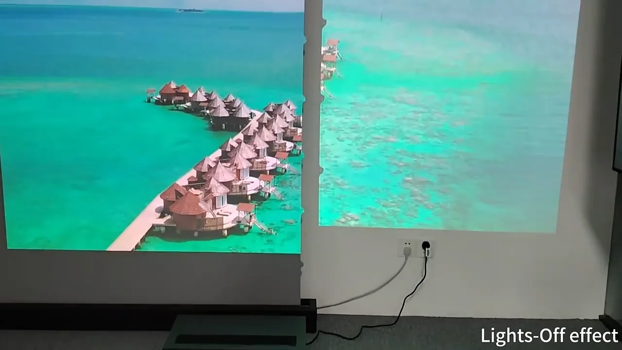 New Arrival Wupro 72-150inch Enhance Gain Floor Rising Alr Projection ...