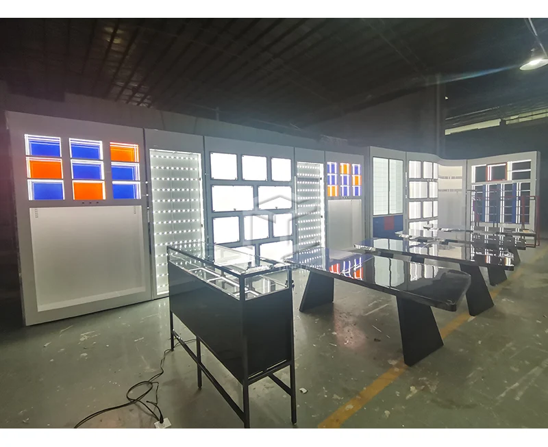 Modern Sport Shop Interior Design Showcase Clothing Store Wall Design ...