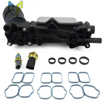Carpal Engine Oil Filter Housing For Chry-sler Dod-ge R-am 3.6l V6 17 ...
