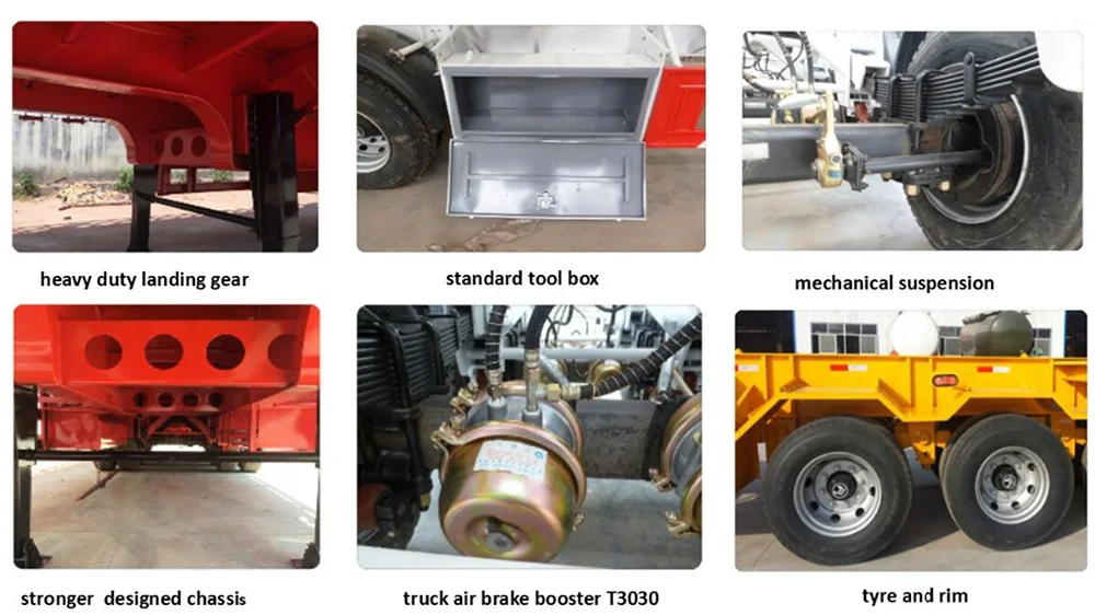 New 40ft Container Transport Truck Semi Skeleton Trailer With Lock ...