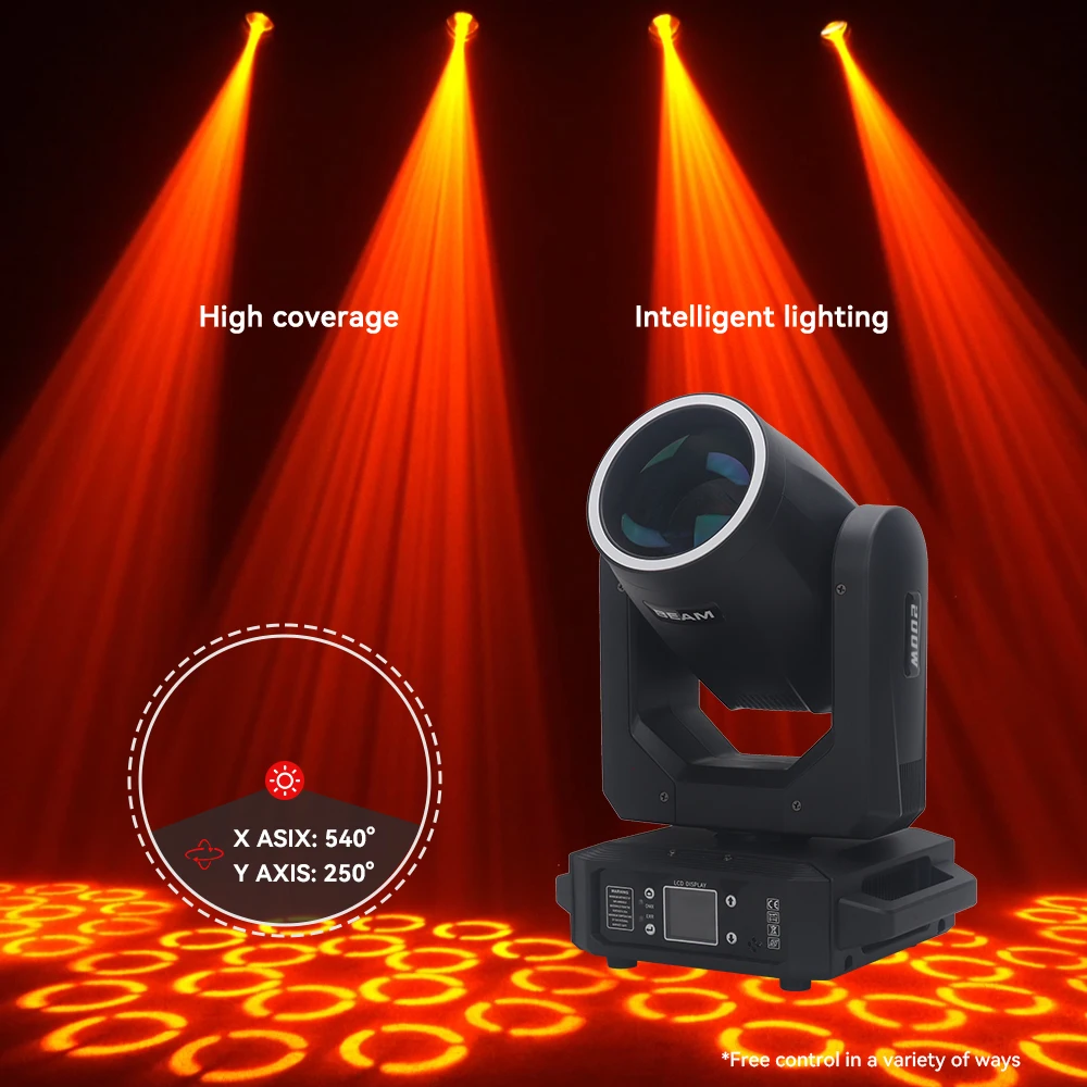 Alibaba.com: LED Beam Moving Head 200W, 18Prism Rainbow Effect, DMX ...