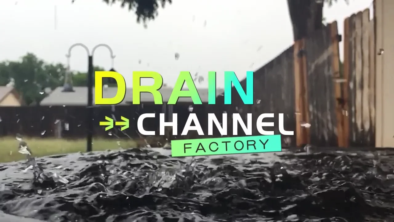 Prefabricated Polymer Drainage Channel Rain Water Ditch Cover Overflow ...