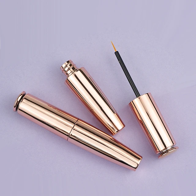 7ml Gold Metallic Liquid Eyeliner Gel Tube Empty Eye Liner Plastic Tube ...