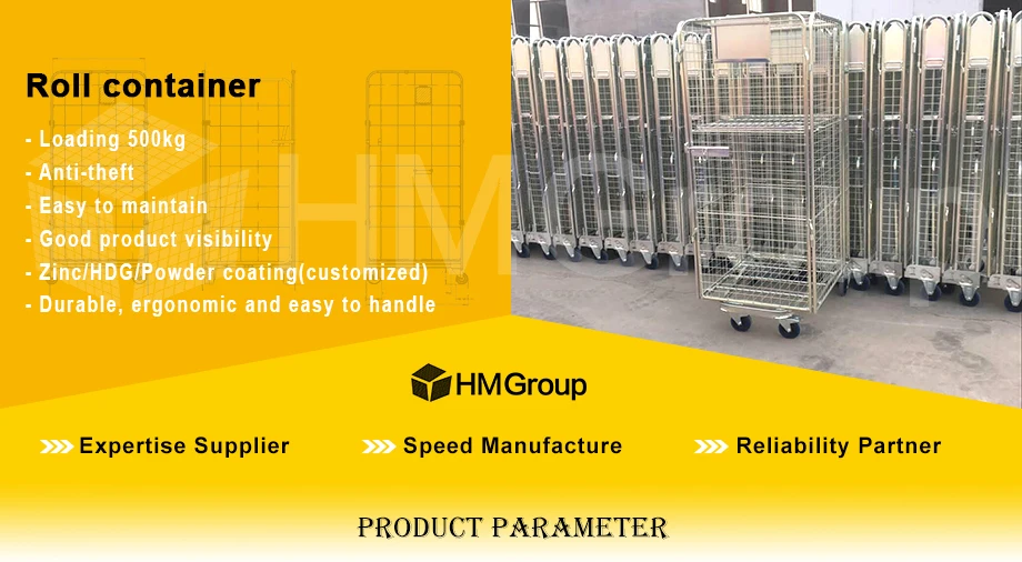 Secure and Efficient Cargo Storage - Roll Cage Pallet Trolley