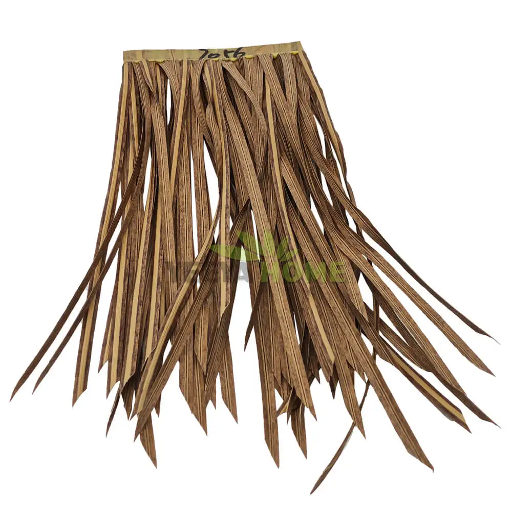 Fireproof HDPE Material Synthetic Thatch Roof Ark Thatch Roofing ...