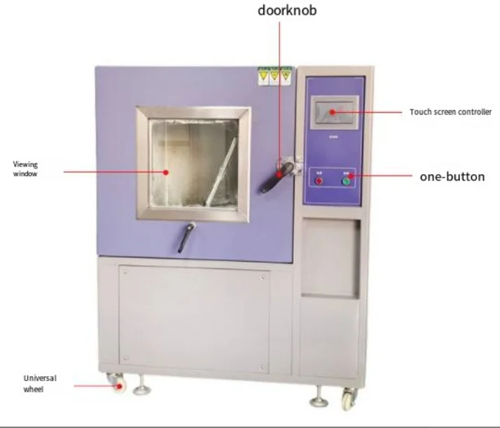 Vacuum Dust Test Chamber Measuring Instrument Sand Resistance Test ...