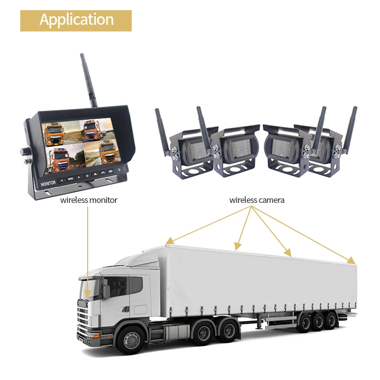 Lorry reversing camera 12V 24V Easy install emark fcc ce standard 720P ...