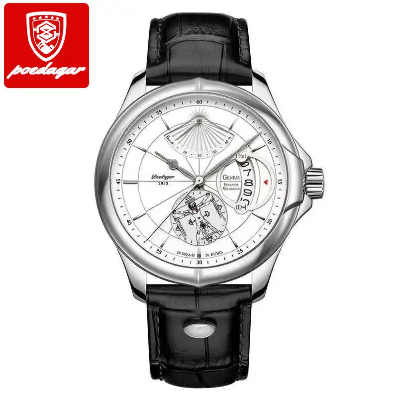 Trend POEDAGAR 802 Men's Luxury Quartz Watch - Stylish & Waterproof