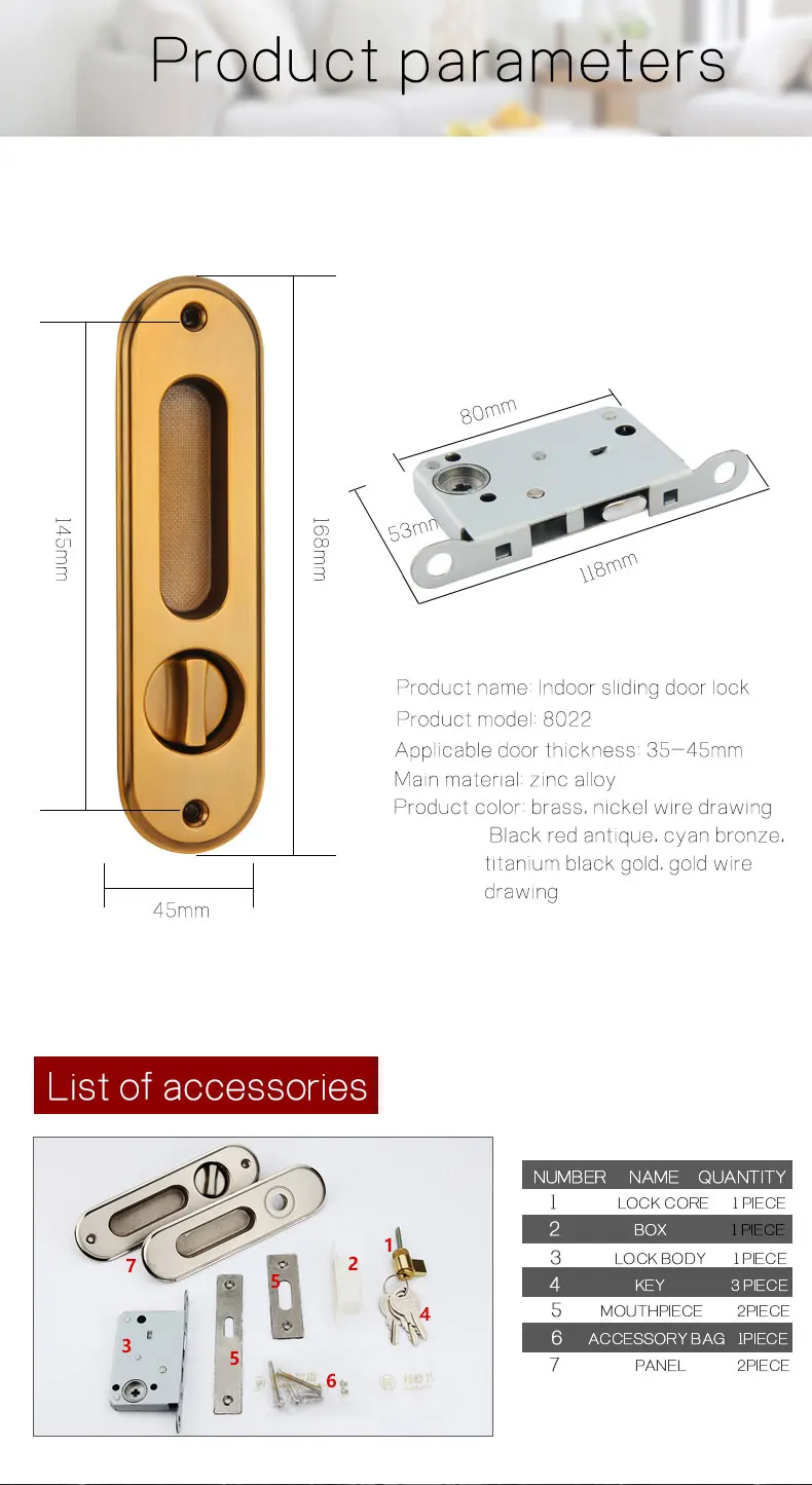 Double Side Sliding Glass Door Lock,Mortise Lock Sliding Door,Sliding ...