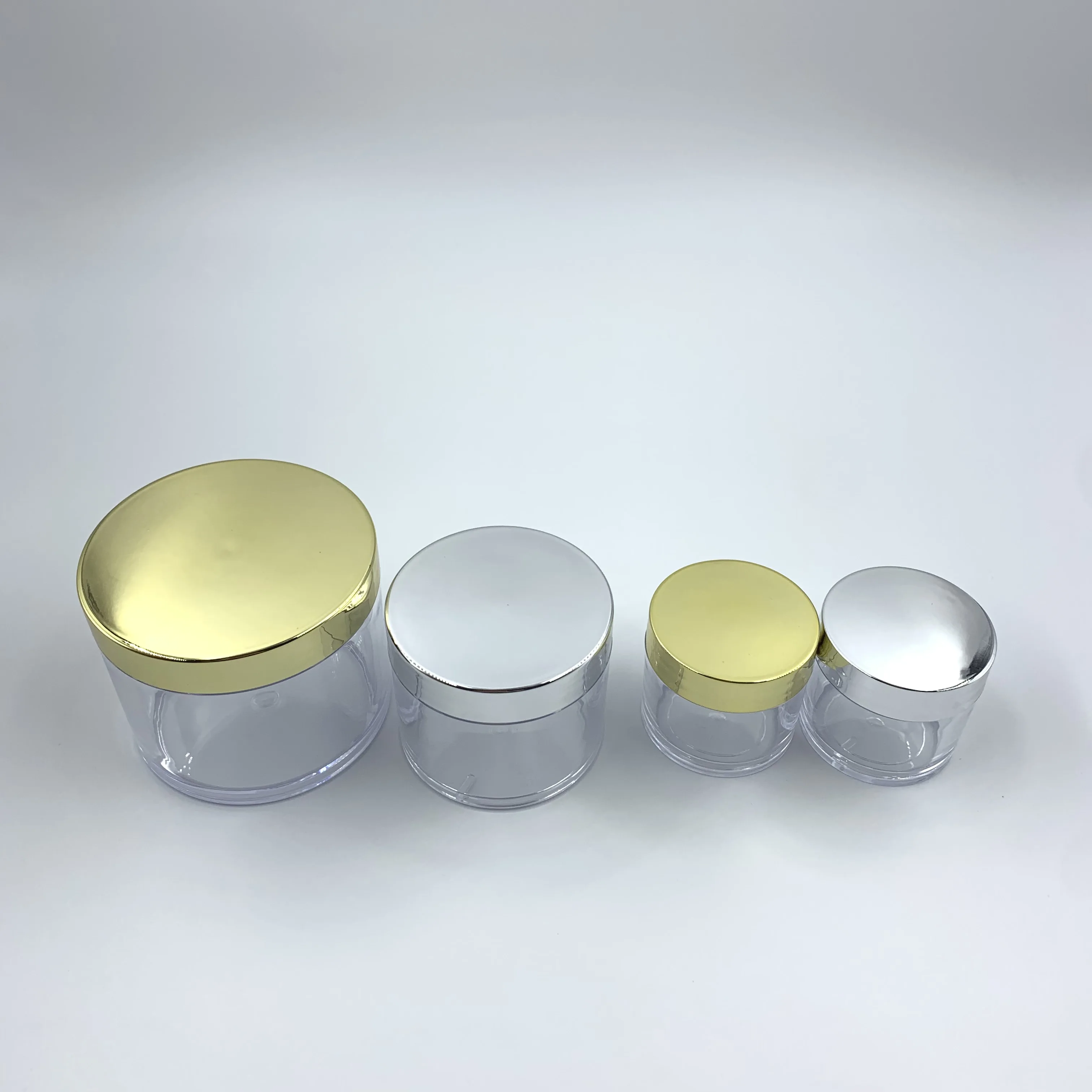 Promotional 20g 30g PS Clear Empty Plastic Jars for Cosmetics