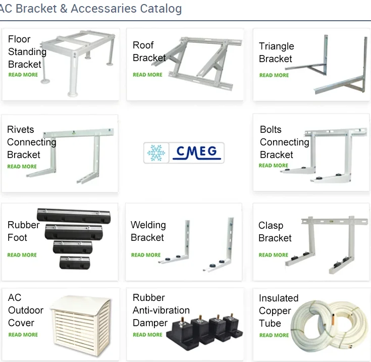 12000 Btu To 24000 Btu Wall Mounting Ac Bracket Support Air Conditioner ...