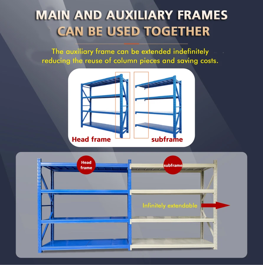 4 Layer 2000*600*2000mm 300kg Adjustable Storage Stacking Heavy Duty ...