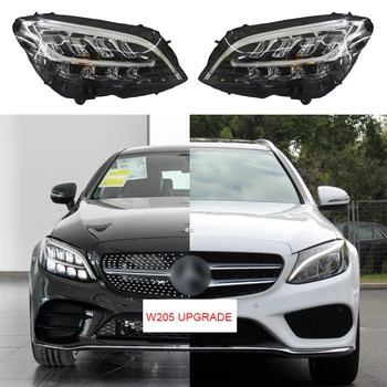 Car Front Led Headlight Upgrade For Mercedes-benz W205 C Class Retrofit ...