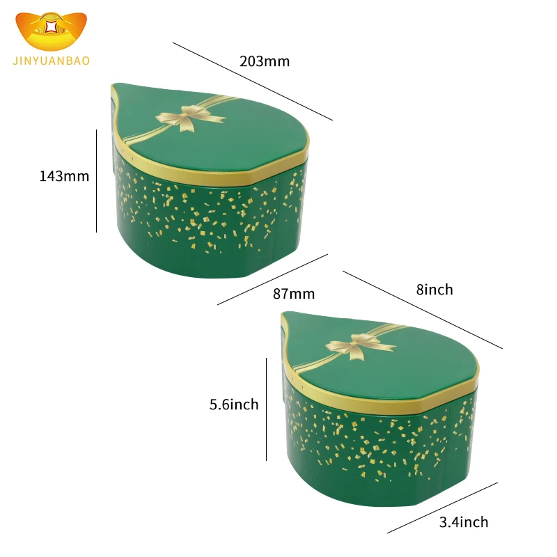 Metal Chocolate Gift Box Packaging Wedding Cake Candy Boxes Butter ...