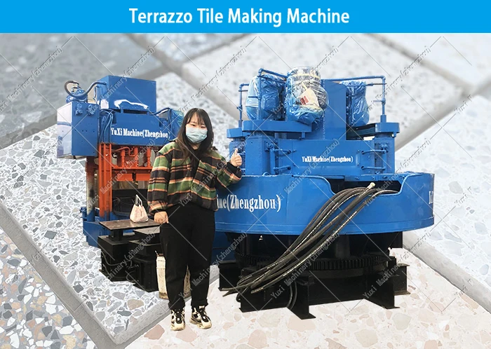 800mm Terrazzo Roof Tile Press Machine Marble Concrete Terrazzo Tile ...