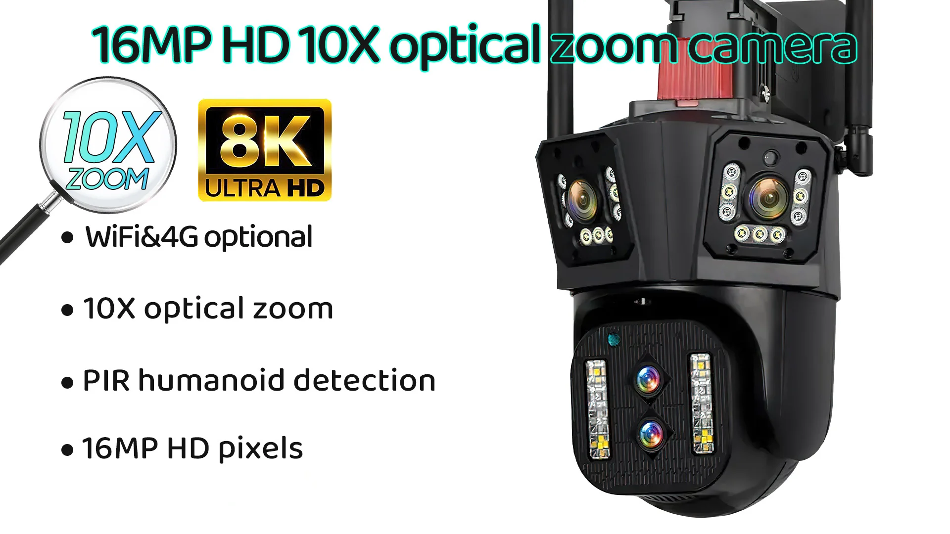 Levofast New 8k Ultra Hd Wireless Wifi Camera 360 Degree Waterproof ...