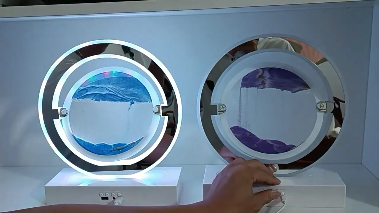 Dynamic 3d Quick Sand Lamp Led Moving Sand Art Lamp With Bluetooth ...