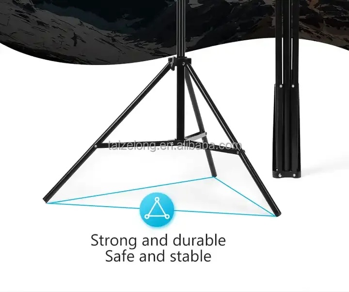 2 Meter Tripod Aluminium Photo Light Stand Three Section Adjustable ...