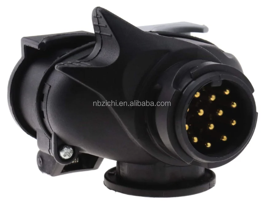 2x7 Pin Twin Trailer Plug Adapter 12n 12s Twin Adapter Converter Euro ...