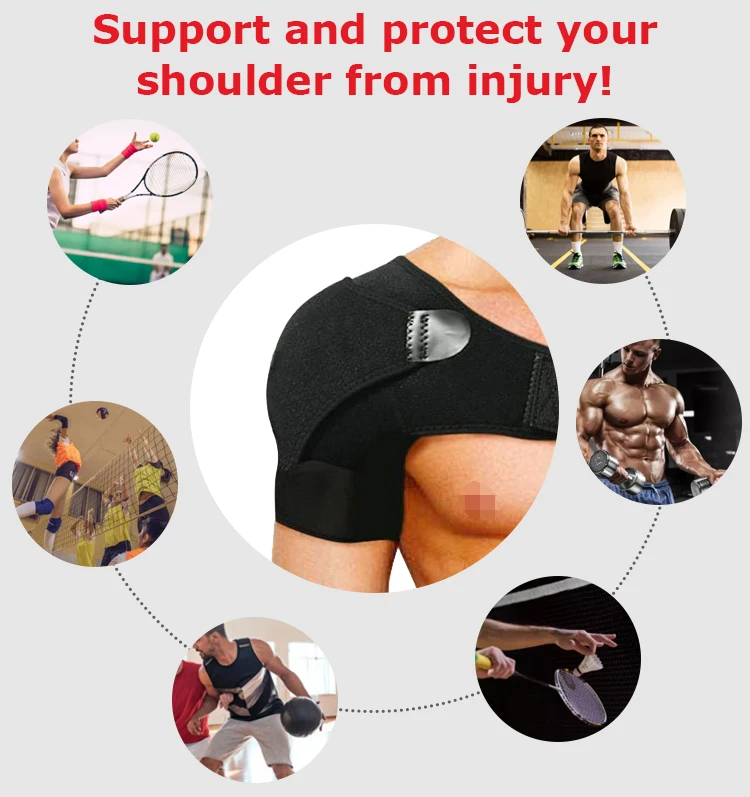 Adjustable Neoprene Torn Rotator Cuff Shoulder Support Brace For Injury ...