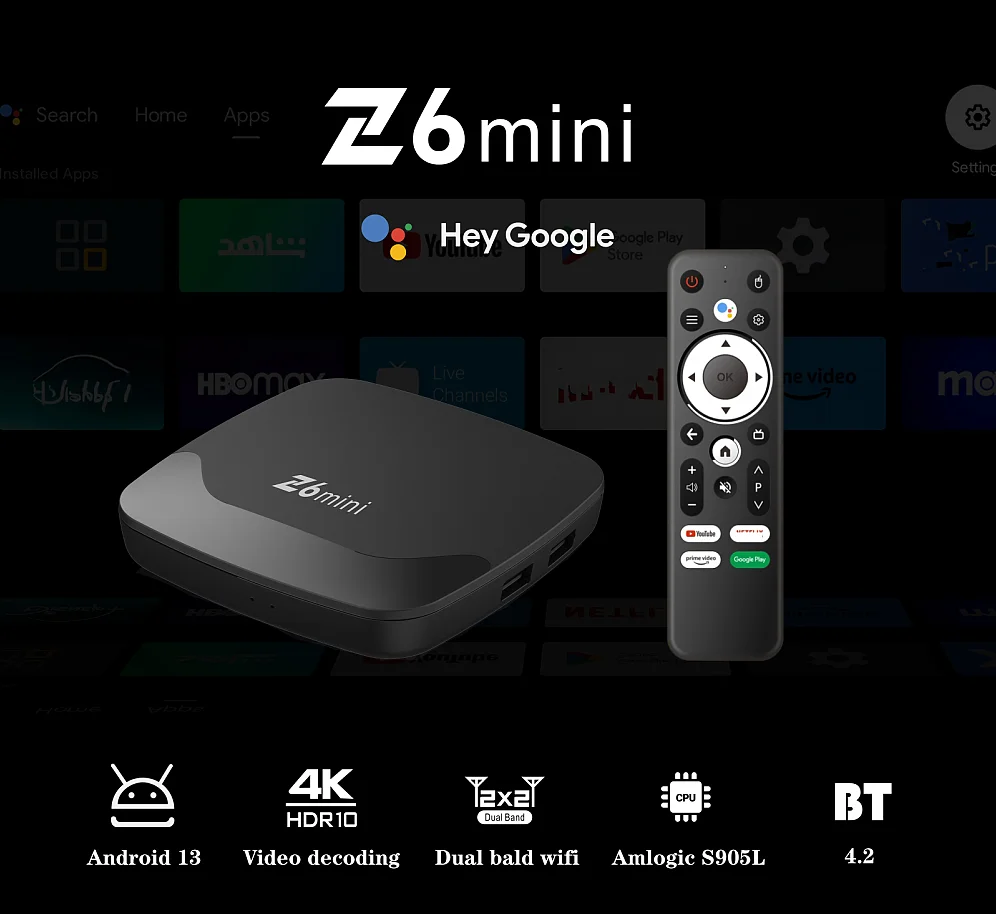Z6 Mini Android TV Box - 4K Media Player with Android 13