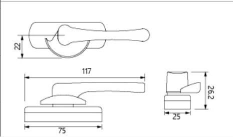 Double Crescent Lock Pivot Crescent Lock| Alibaba.com