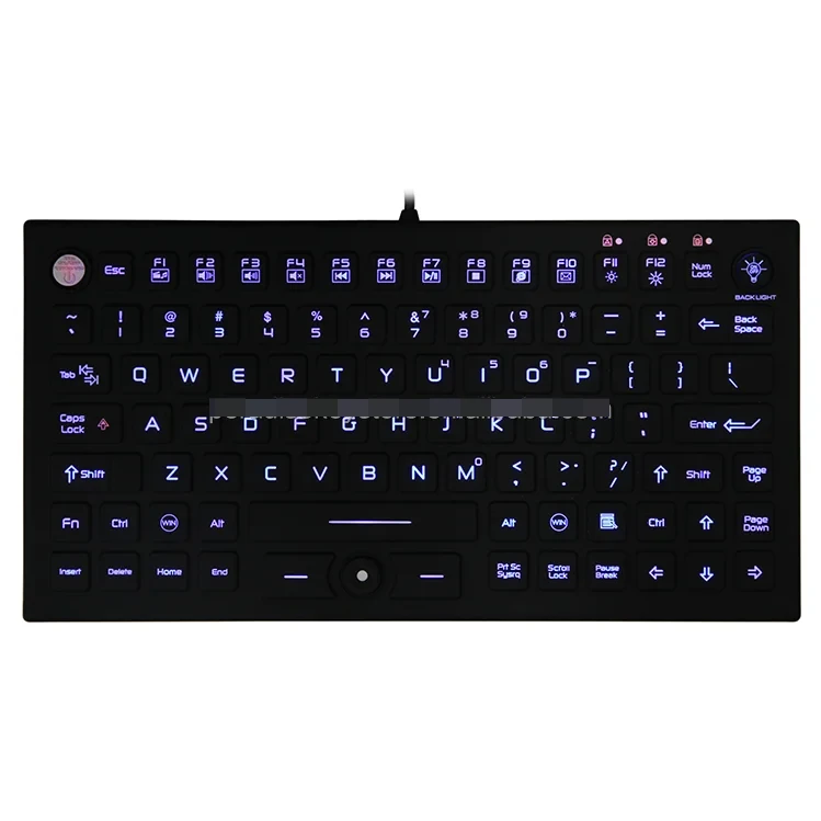 Compact Silicone Keyboard With Mouse Pointer Washable And Sterilized ...