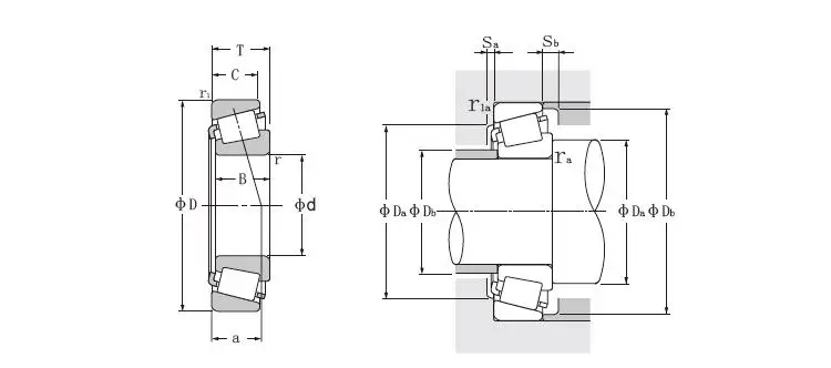 SKF Original Bearing 32306 32309 32310 32216 32014 3780/3720 91683 ...