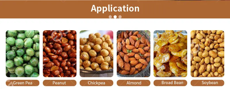 Automatic Continuous Food Peanuts Green Peas Broad Bean Roasting And ...