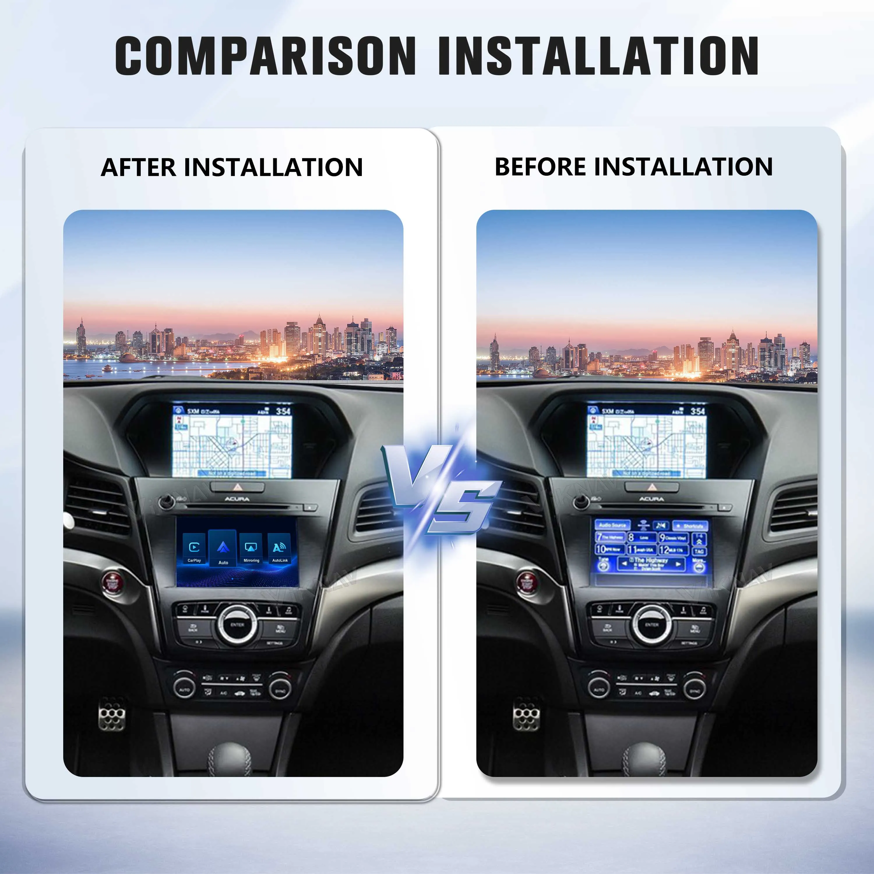 Viknav Linux System Wireless Carplay Android Auto Decoder Box for Acura ...