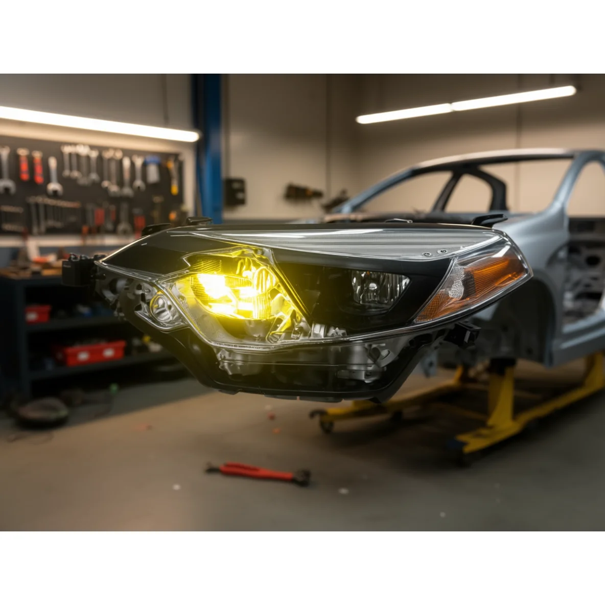 Faro Halogen Headlight for for for 2014-2016 Left Hand Side Yellow ...