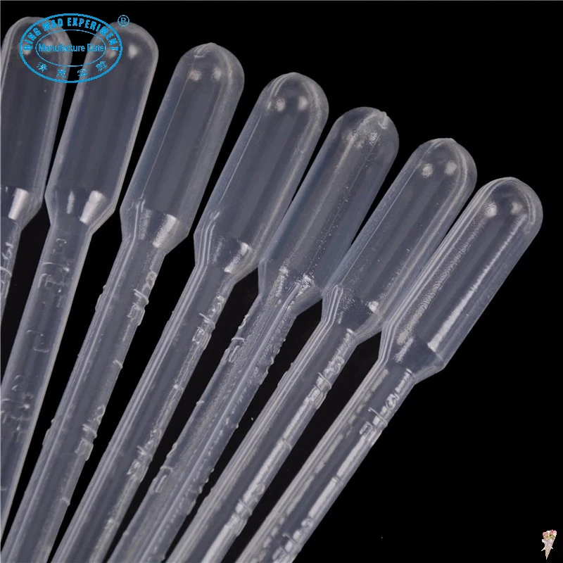 Laboratory Disposable Plastic Droppers - 3ml Pasteur Pipettes