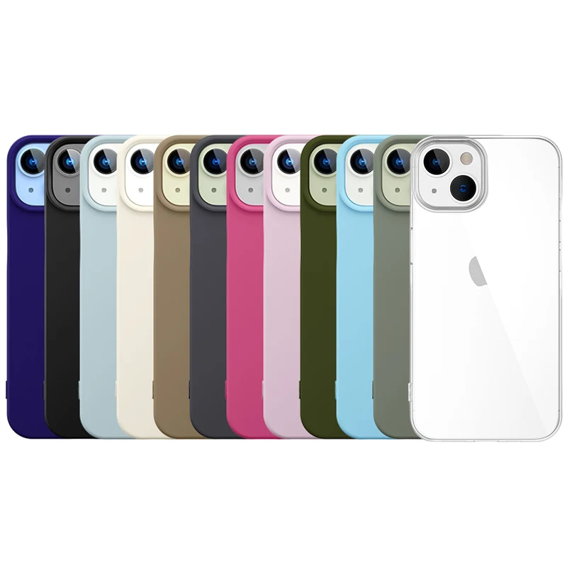 Slim Candy Color Frosted Back Silicone Tpu Case Custom Rubber Phone ...