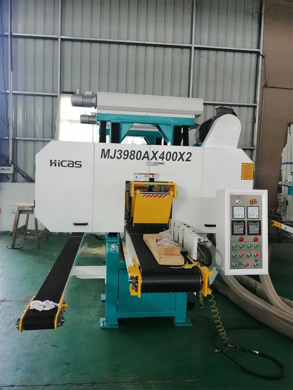 Twin Saw Horizontal Bandsaw Wood Resaw Double Head from Hicas