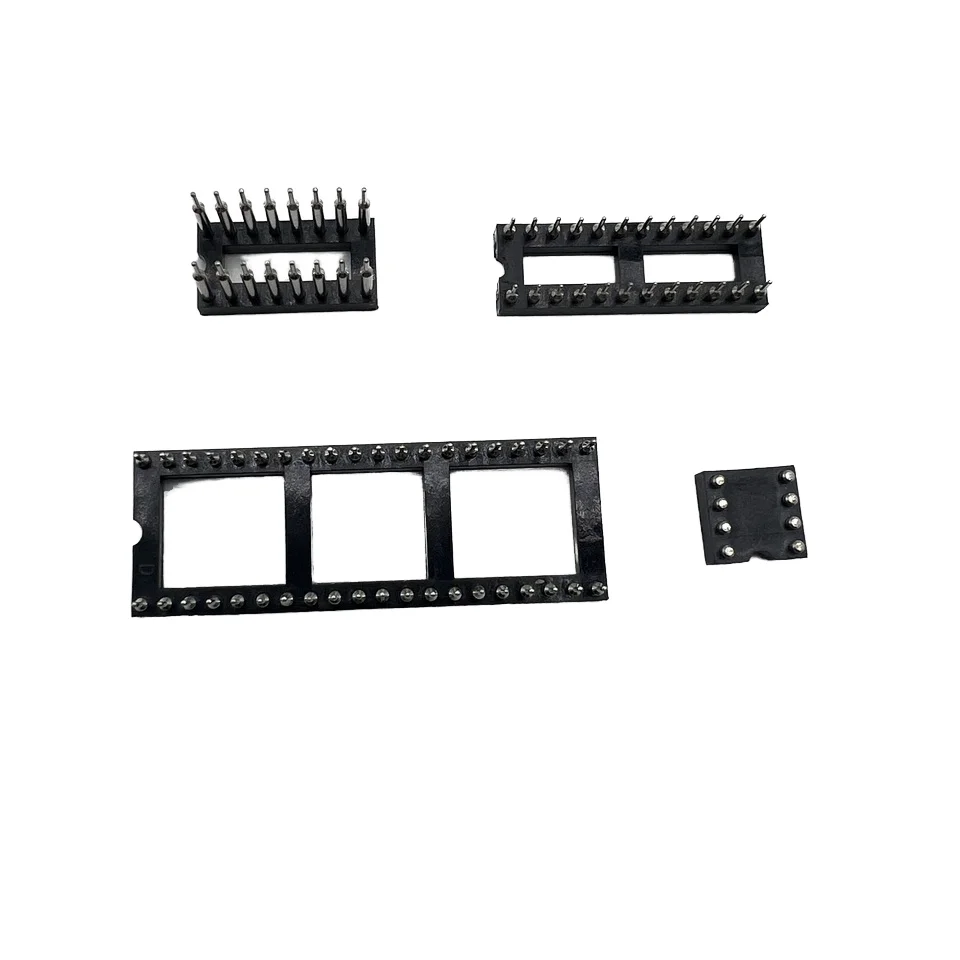 2.54mm IC Socket Connector H3.0mm 2x12P straight L=8.2mm dual in line machine pin IC socket ...