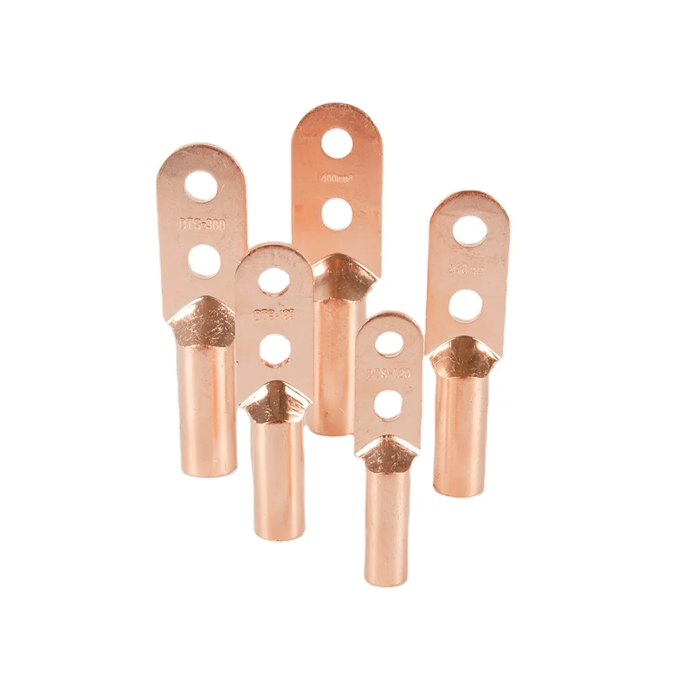 Dts Dual Hole Copper Nose Wiring Terminal Double Eye Connector Wire Ear ...