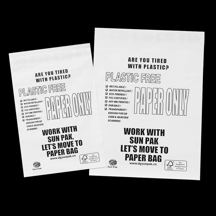 Custom High Quality Disposable Paper Bags - FSC Certified