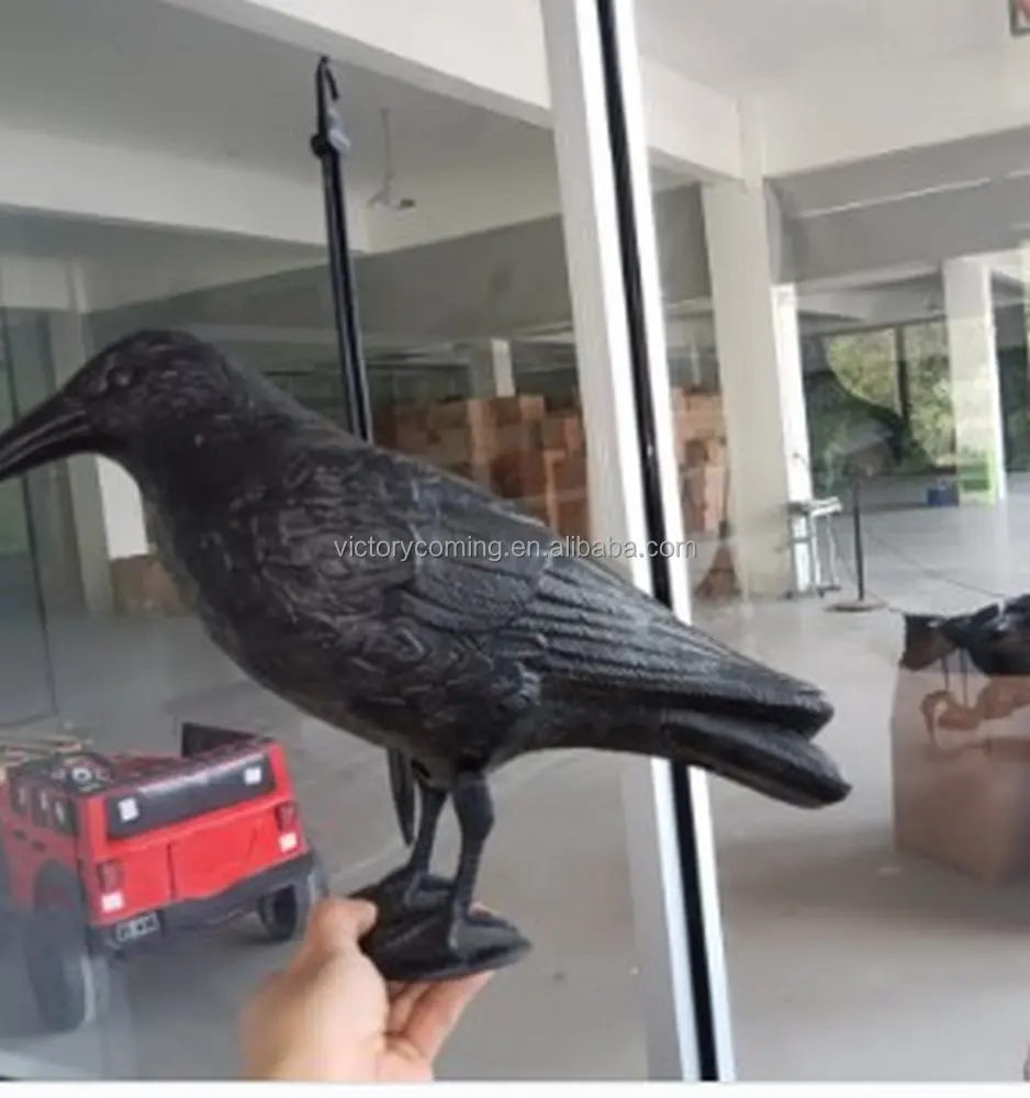 Simulation Crow Hunting Decoy Plastic Bird Scarer Crow Waterproof ...