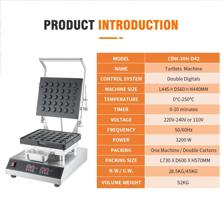 Hot Selling Custom Mould Commercial Egg Tart Press Machine