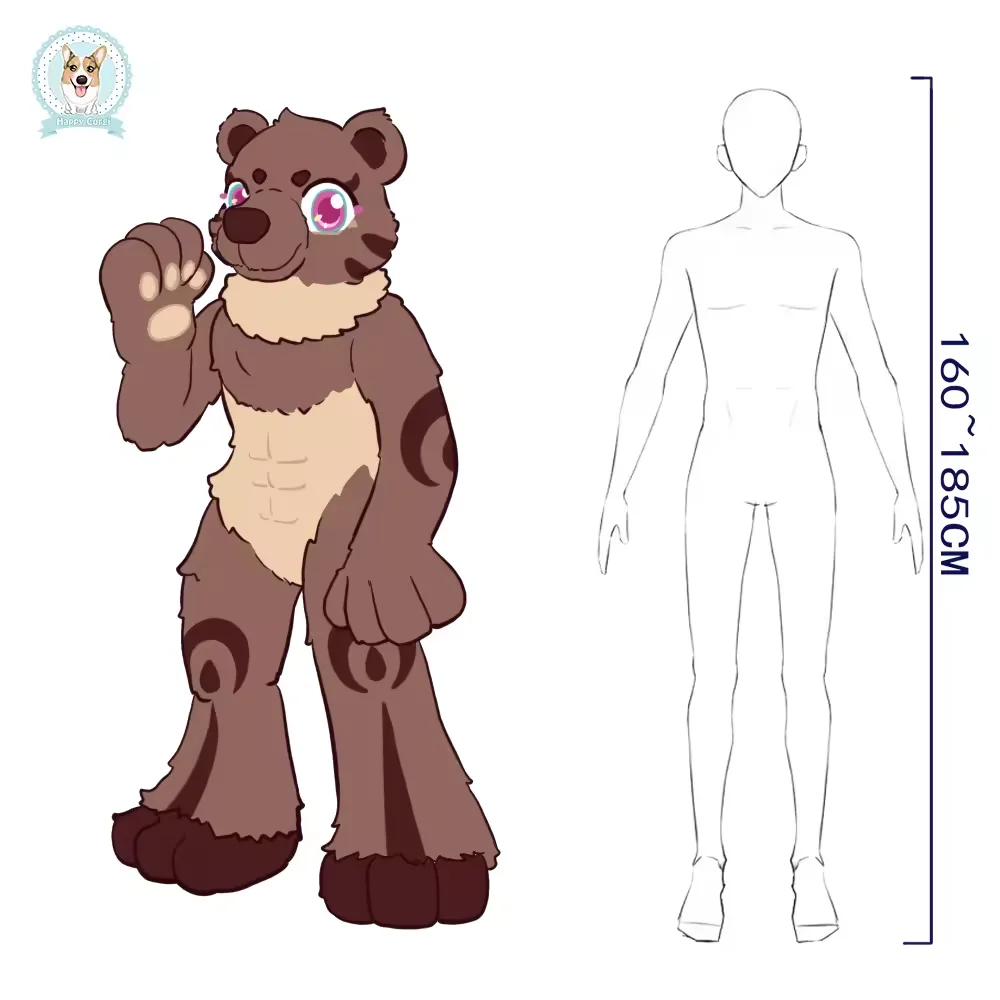 Customize Bear Fursuit Fullsuit Teen Costumes Child Full Furry Suit ...