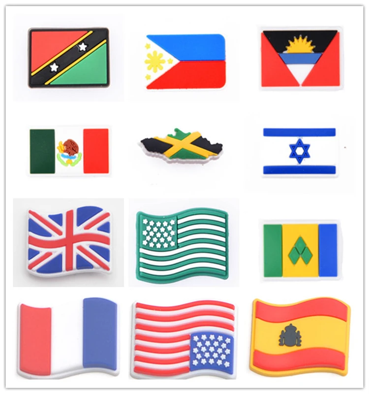 Croc Charms New Zealand Maori Country Flag Designs Available ...